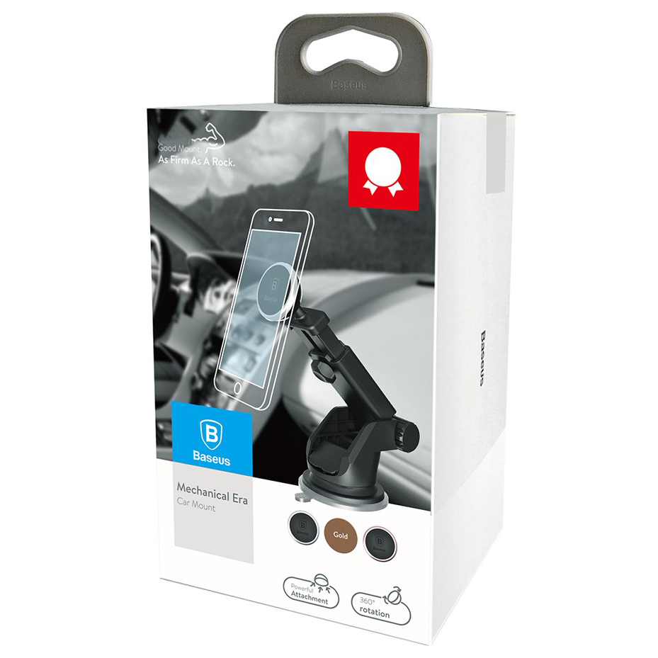 Baseus Extendable Arm Suction Cup Magnetic Car Mount Phone Holder